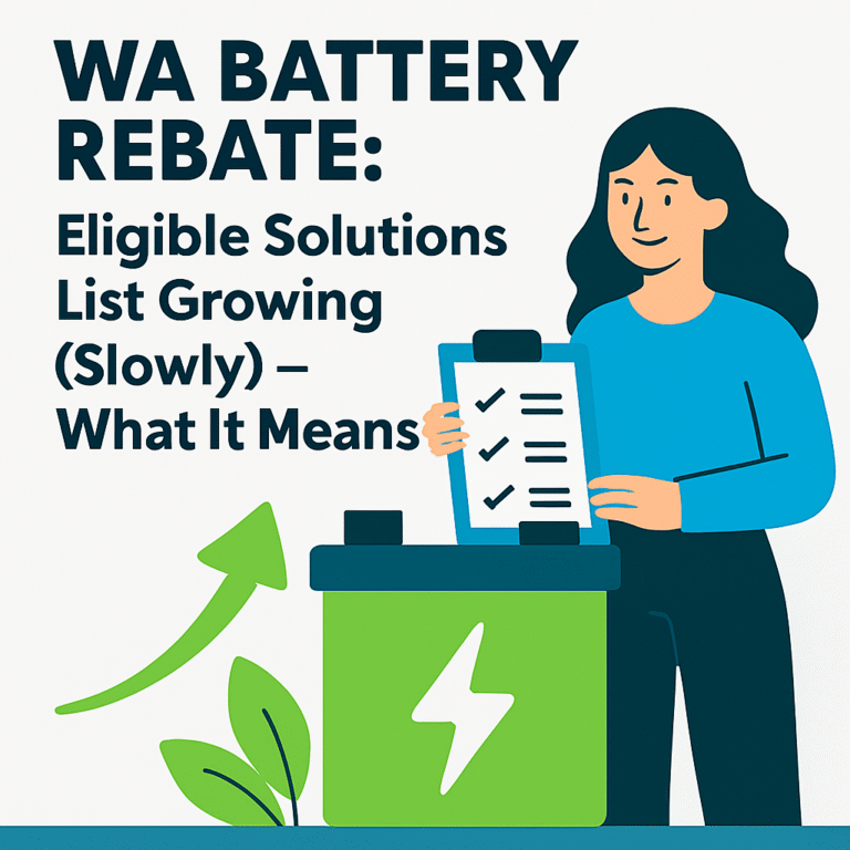 Understanding the WA Battery Rebate Program - Hilts Group Australia